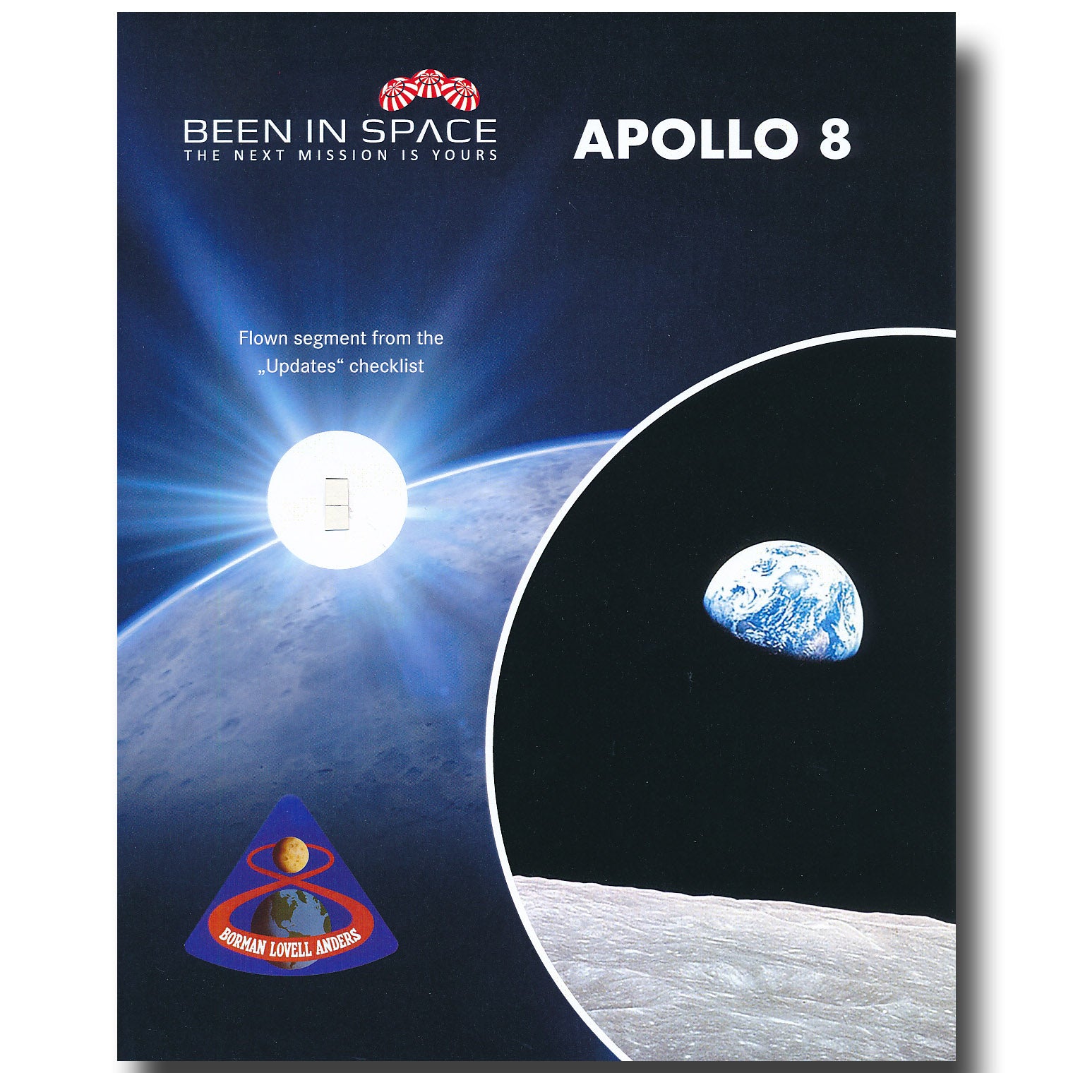 Apollo 8 moon flown checklist 8x10 presentation – BEEN IN SPACE