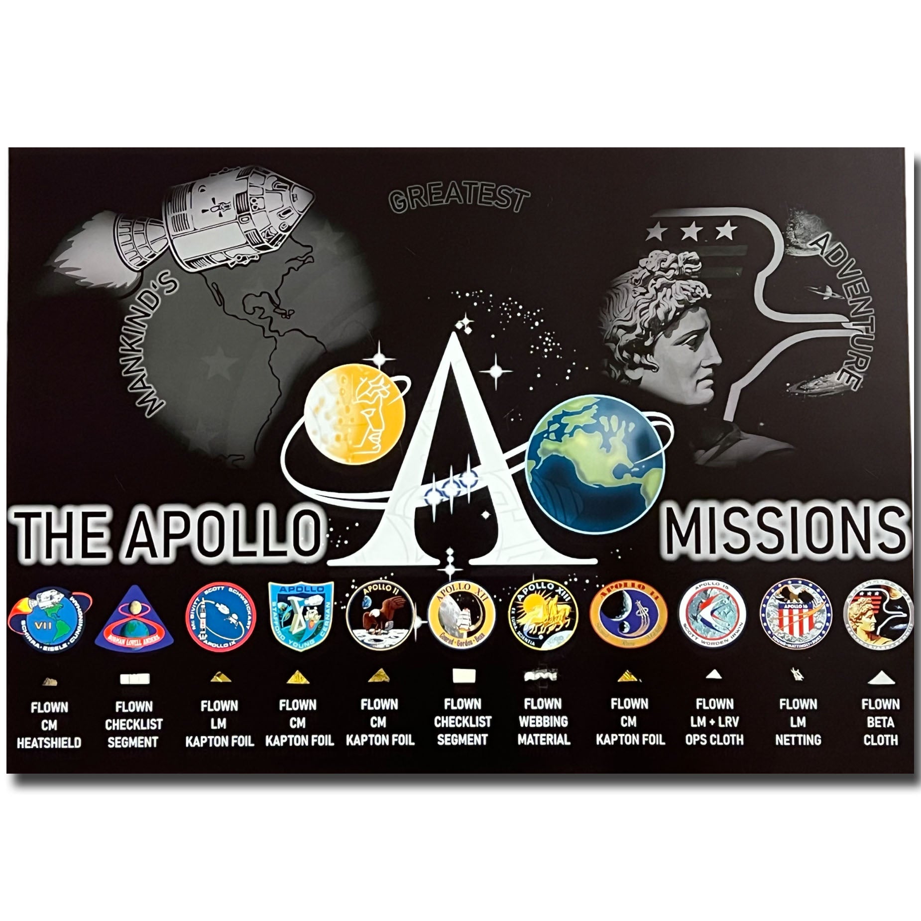 Apollo Mission Logos Posters