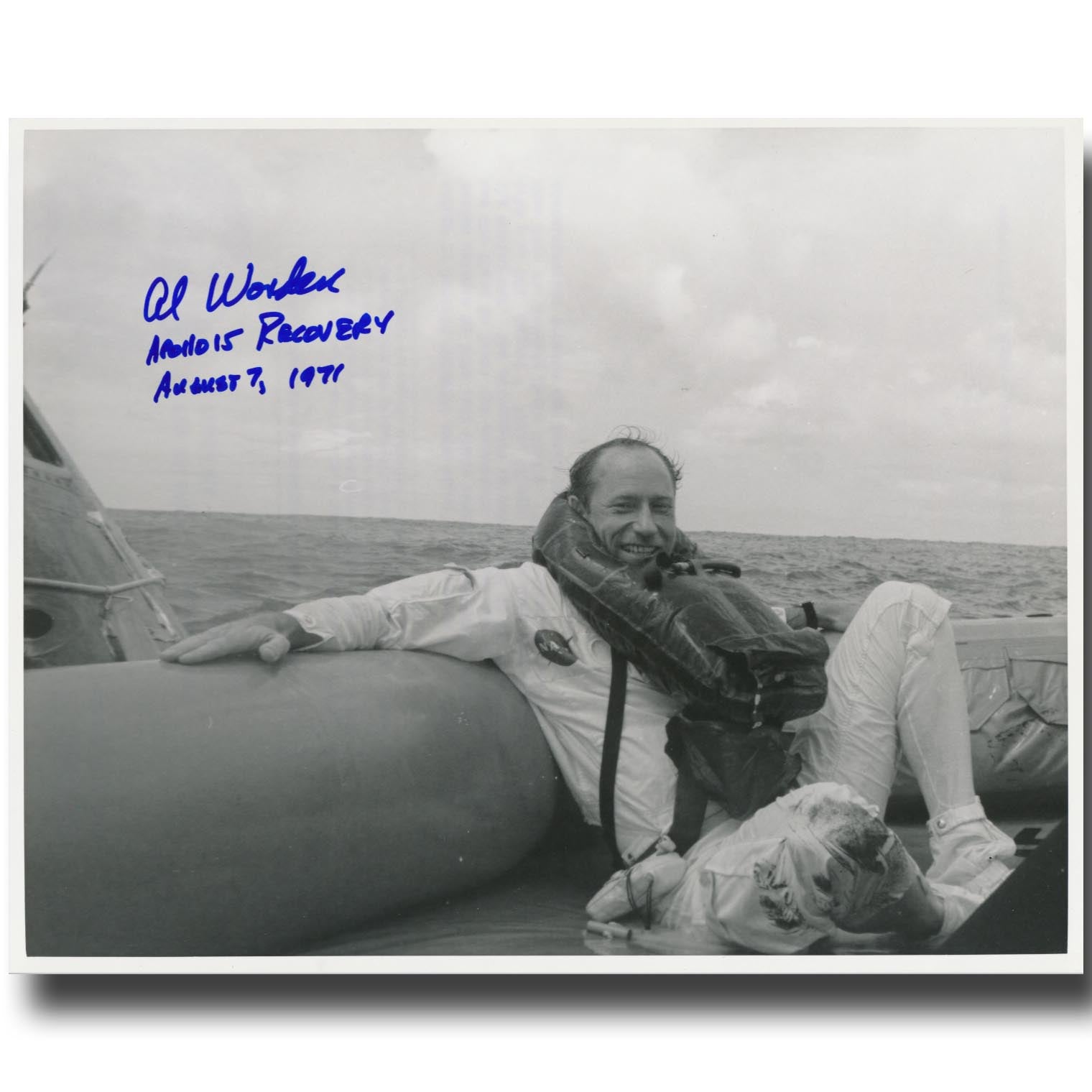Alfred Worden – after recovery photo – BEEN IN SPACE