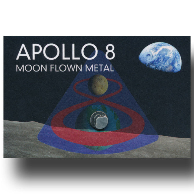 Apollo 8 trading card – medallion - lunar flown material – BEEN IN SPACE