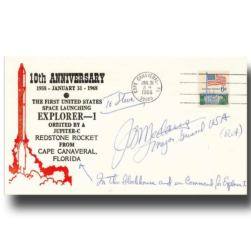 General John Medaris – head of Redstone + Jupiter program – BEEN IN SPACE